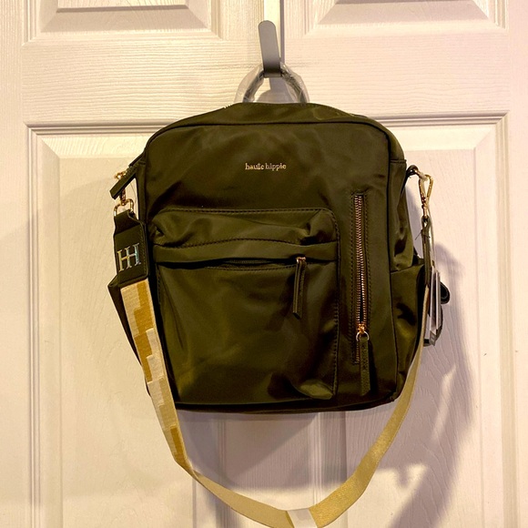 Haute Hippie | Bags | Bnwt Haute Hippie Olive Green Viral Backpack ...